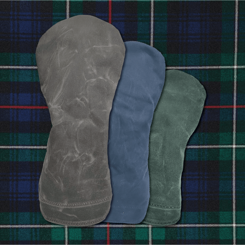 Solid Color Waxed Canvas Golf Headcovers - Winston Collection